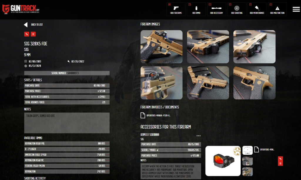 GUNTRACK Software Edition – Firearm Inventory Management Software