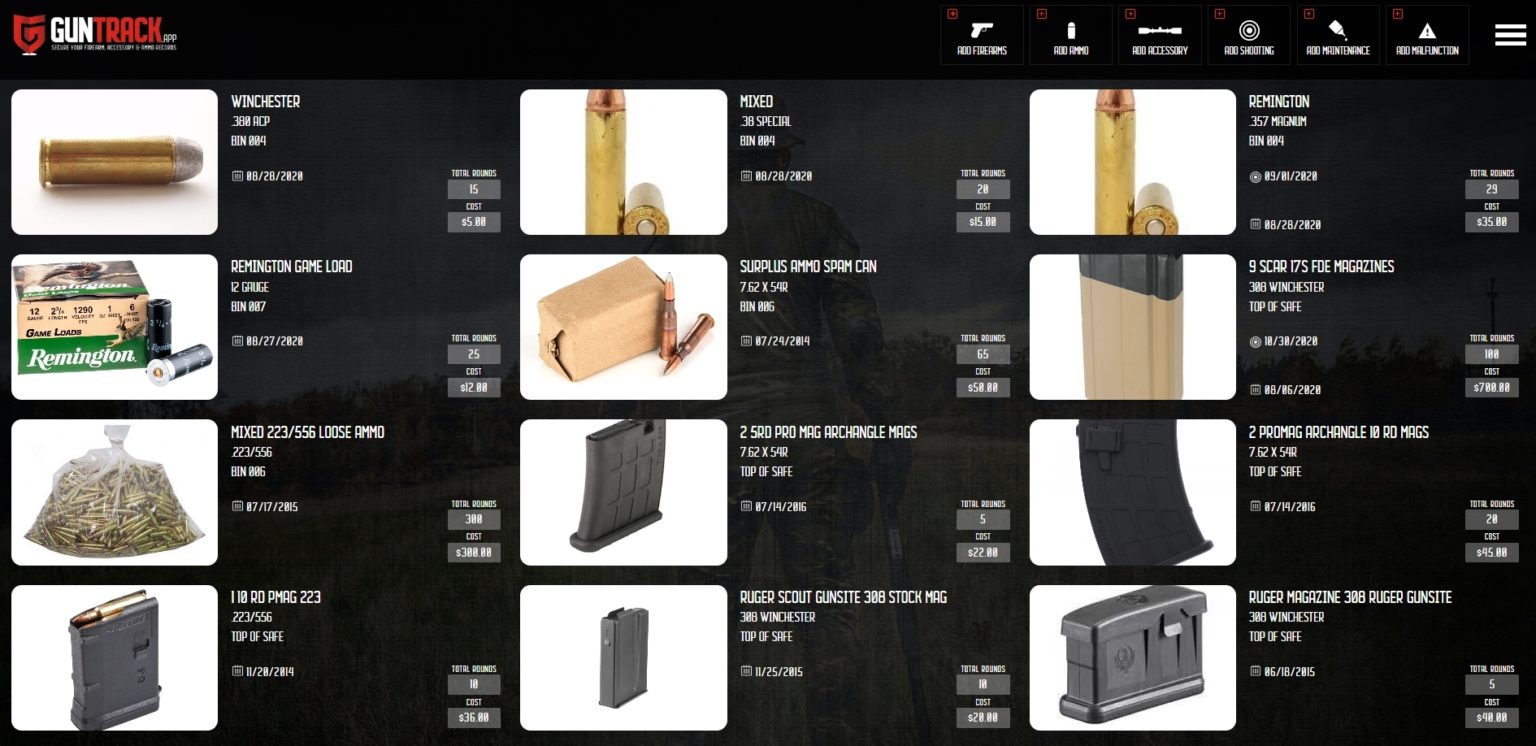 GUNTRACK Software Edition – Firearm Inventory Management Software